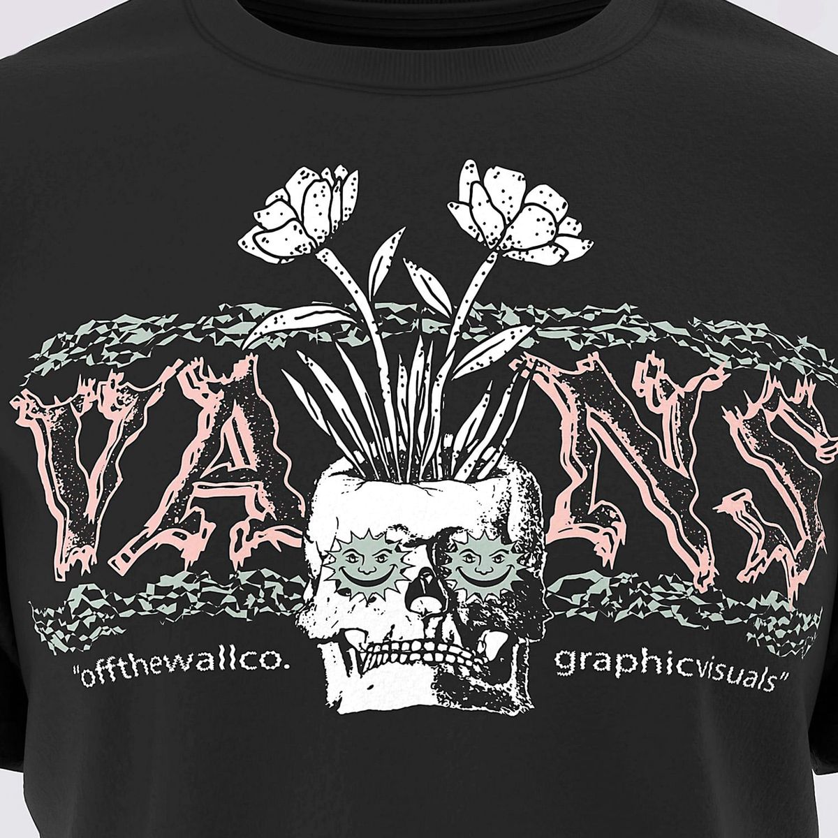 Compra Camiseta Corta Negra Growing Ideas Crew Crop Ii Mujer en Vans ...